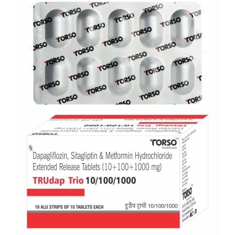 Dapagliflozin, Sitagliptin & Metformin Hydrochloride Tablet